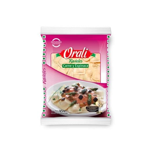 RAVIOLES ORALI CARNE Y ESPINACA 500 GR